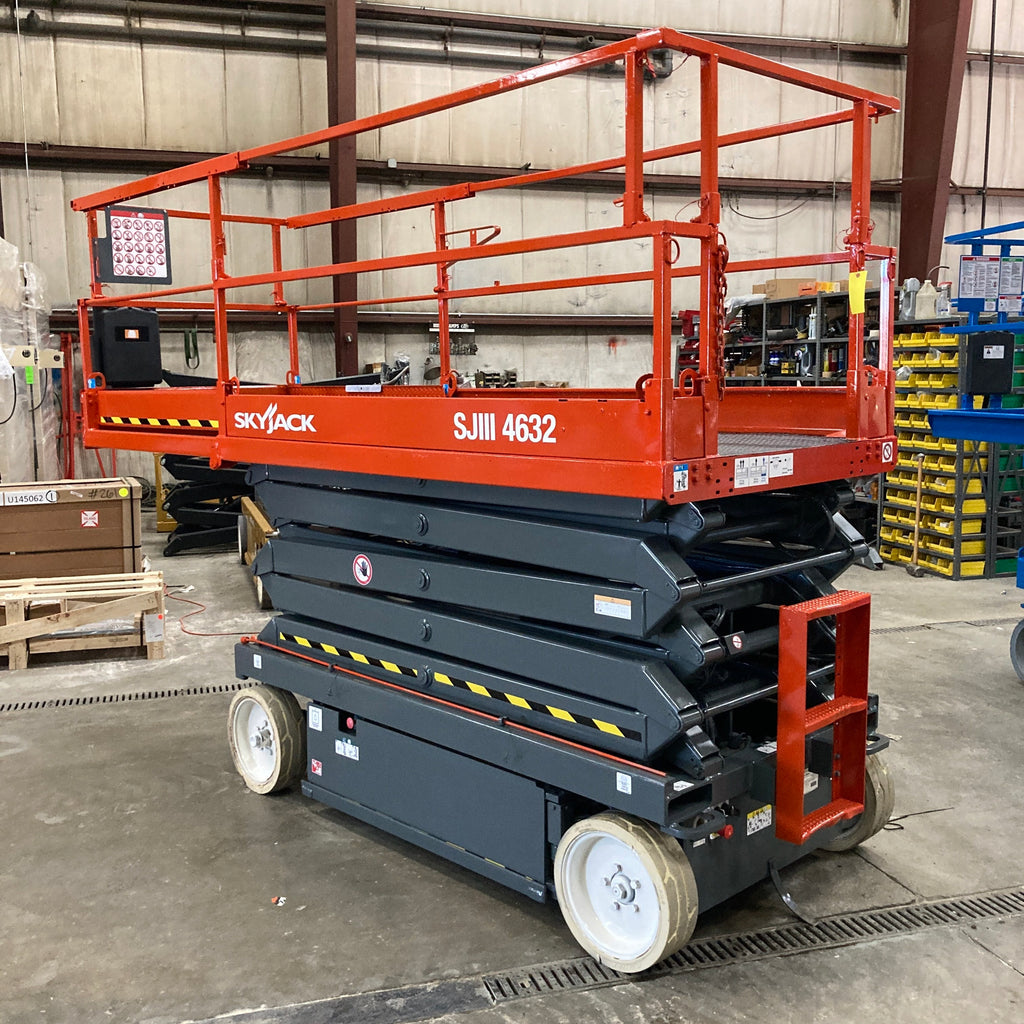 2015 SKYJACK SJIII4632 SCISSOR LIFT 32' REACH ELECTRIC SMOOTH CUSHION TIRES 201 HOURS STOCK ...