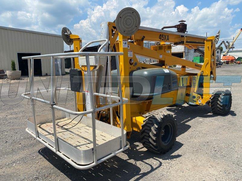 2015 BILJAX HAULOTTE 45XA TOWABLE BOOM LIFT 45' REACH DUAL FUEL PNEUMATIC TIRES 453 HOURS STOCK ...
