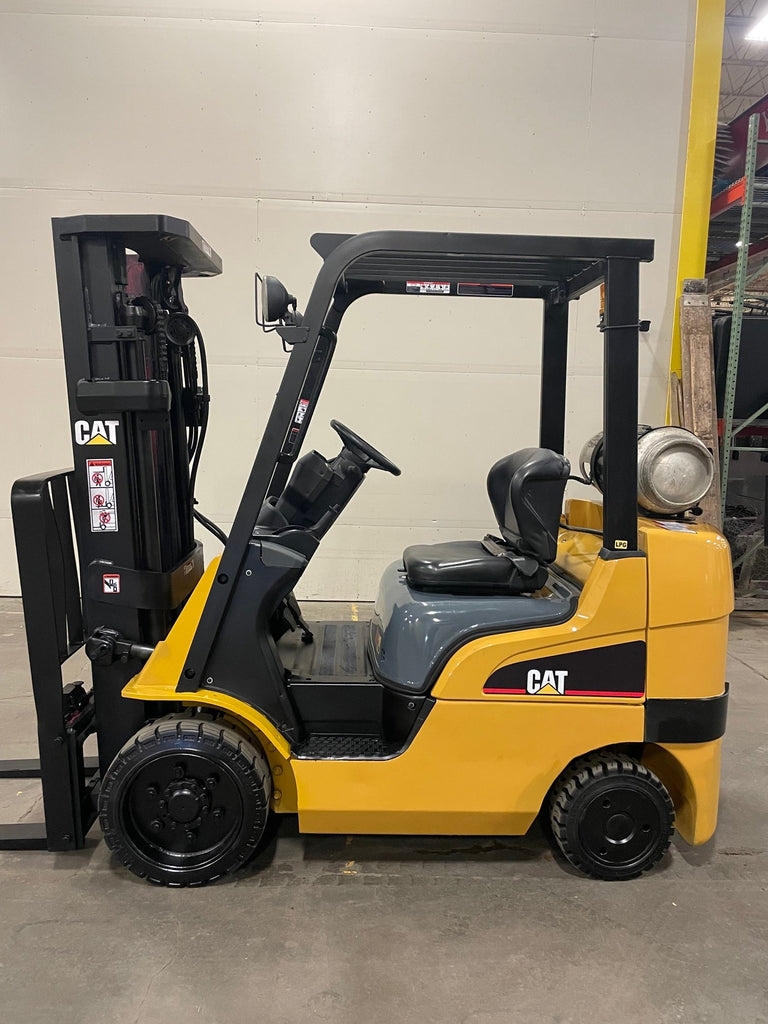 2007 CATERPILLAR C5000 5000 LB LP GAS PROPANE FORKLIFT 85/187 3 STAGE ...