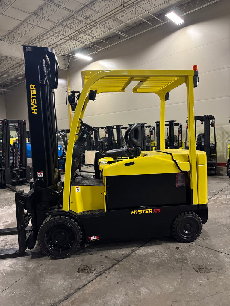 2016 HYSTER E120XN 12000 LB ELECTRIC 107/157" 2 STAGE CLEAR VIEW MAST ...