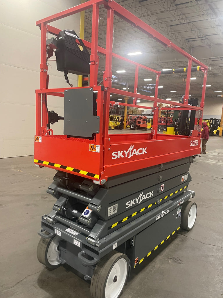 2026 SKYJACK SJ3226 SCISSOR LIFT 26' REACH ELECTRIC CUSHION TIRES BRAND ...