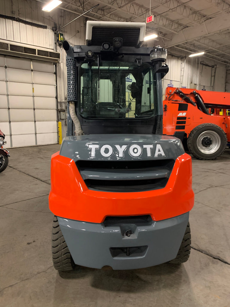 2021 TOYOTA 8FD45U 10000 LB DIESEL FORKLIFT ENCLOSED CAB WITH HEAT/AC ...