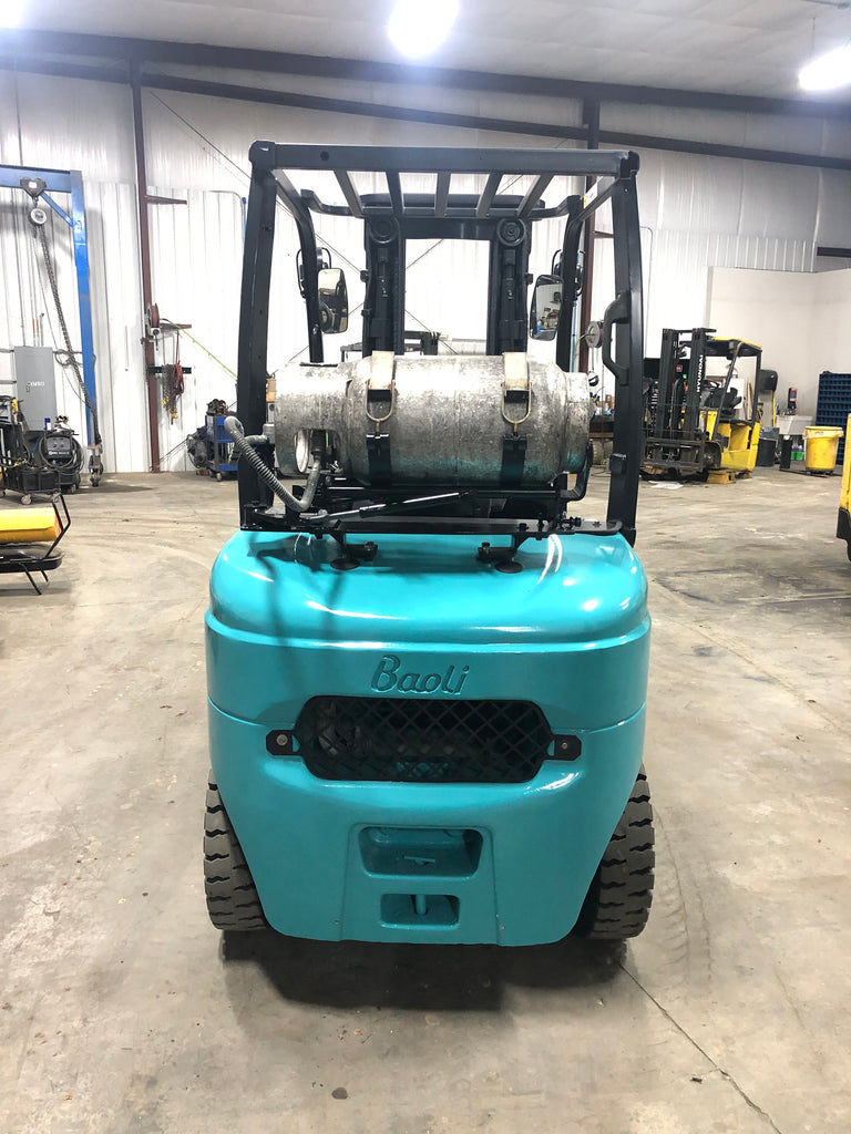 2017 BAOLI KBG25 5000 LB LP GAS FORKLIFT PNEUMATIC 85/189 3 STAGE MAST ...