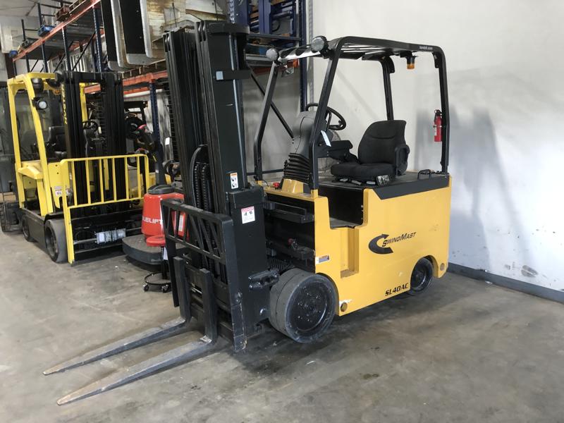 2013 DREXEL SL40AC 4000 LB 48 VOLT ELECTRIC FORKLIFT CUSHION 99/198" 3 ...