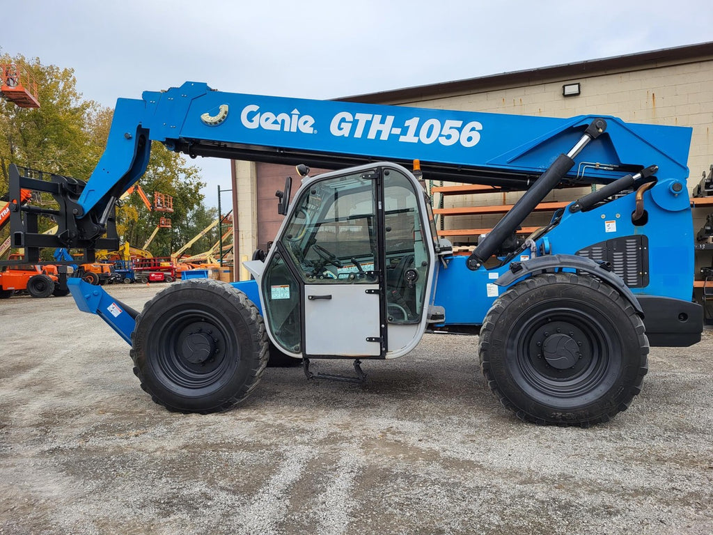 2014 GENIE GTH1056 10000 LB DIESEL TELESCOPIC FORKLIFT TELEHANDLER ...