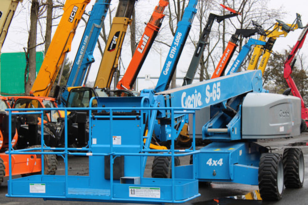 2015 GENIE S65 TELESCOPIC STRAIGHT BOOM LIFT AERIAL LIFT WITH JIB ARM ...