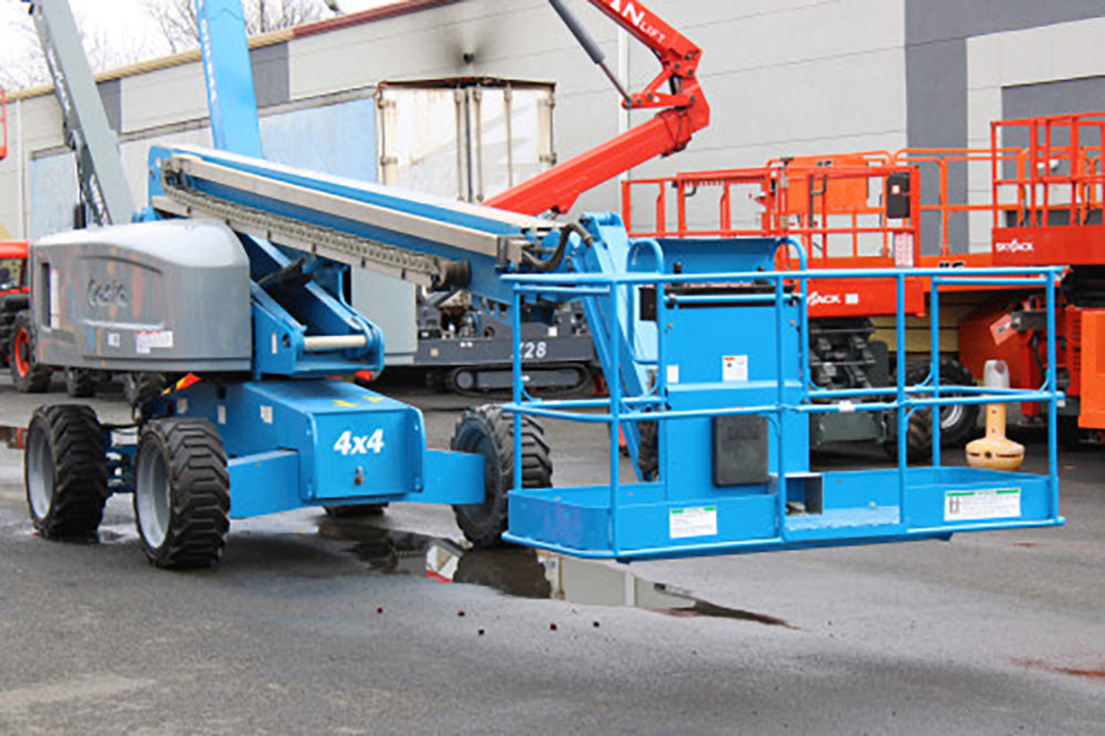 2015 GENIE S65 TELESCOPIC STRAIGHT BOOM LIFT AERIAL LIFT WITH JIB ARM ...