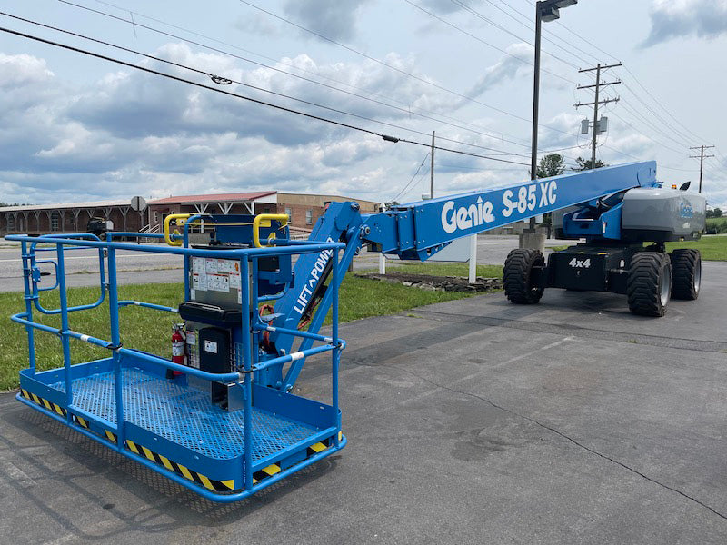 2022 GENIE S85XC TELESCOPIC STRAIGHT BOOM LIFT AERIAL LIFT WITH JIB ARM ...
