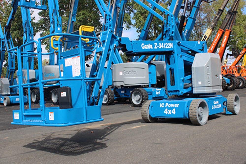 2018 GENIE Z34/22N ARTICULATING BOOM LIFT AERIAL LIFT 34' REACH 48 VOLT ...