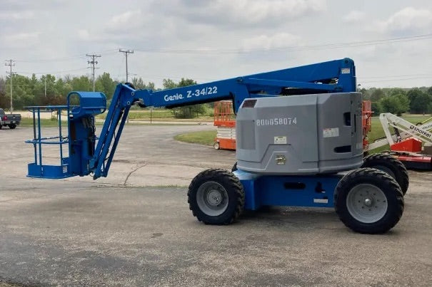 2014 GENIE Z34/22IC ARTICULATING BOOM LIFT AERIAL LIFT WITH JIB ARM 34 ...