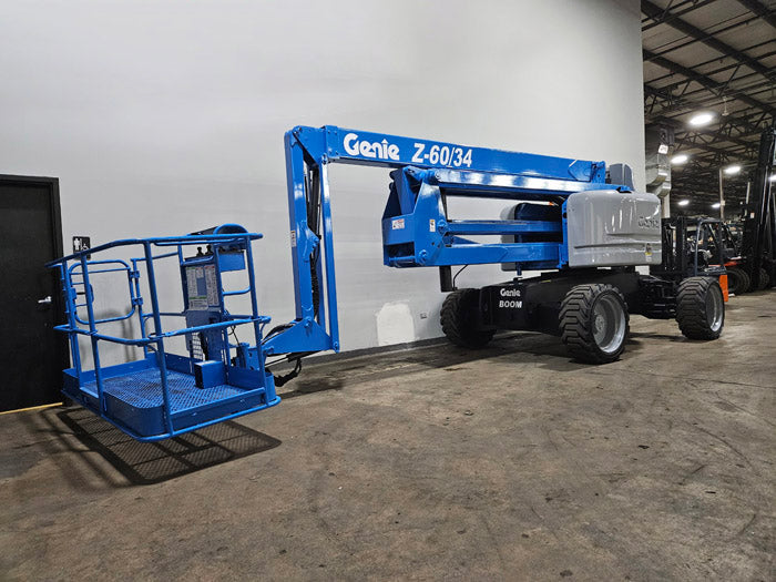 2014 GENIE Z60/34 ARTICULATING BOOM LIFT AERIAL LIFT WITH JIB ARM 60 ...