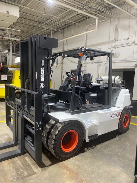 2024 BOBCAT/DOOSAN G70S-7 15500 LB LP GAS FORKLIFT PNEUMATIC 100/179" 3 ...