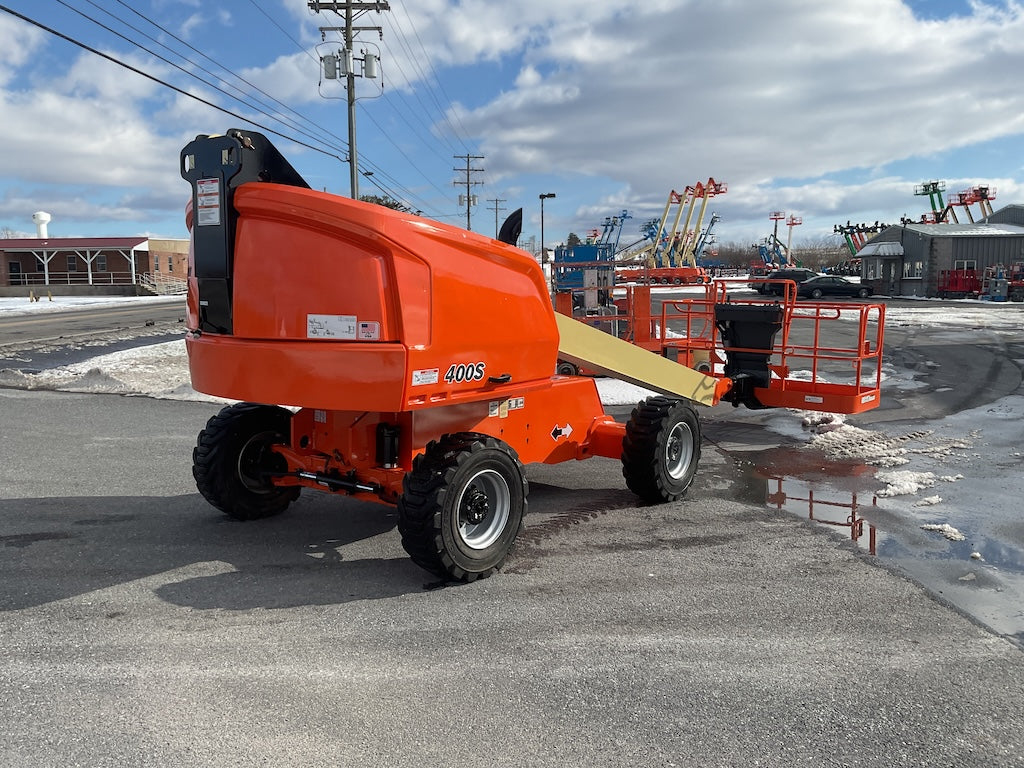 2016 JLG 400S TELESCOPIC STRAIGHT BOOM LIFT AERIAL LIFT 40' REACH DIES ...