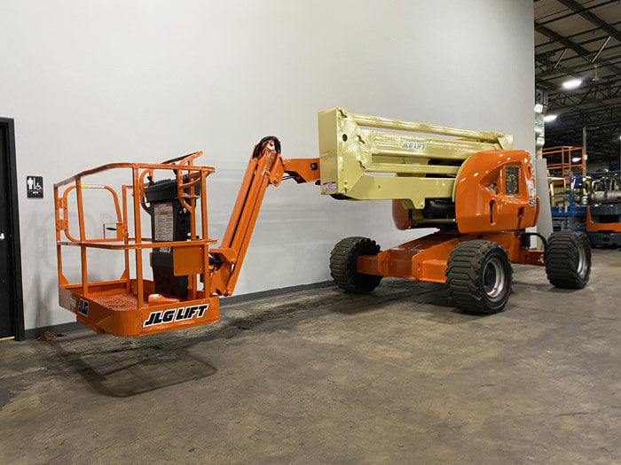 2014 JLG 450AJ ARTICULATING BOOM LIFT AERIAL LIFT WITH JIB ARM 45 ...