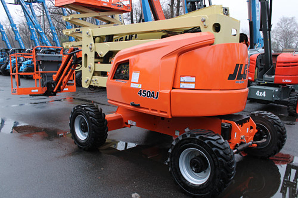 2017 JLG 450AJ ARTICULATING BOOM LIFT AERIAL LIFT WITH JIB ARM 45' REA ...