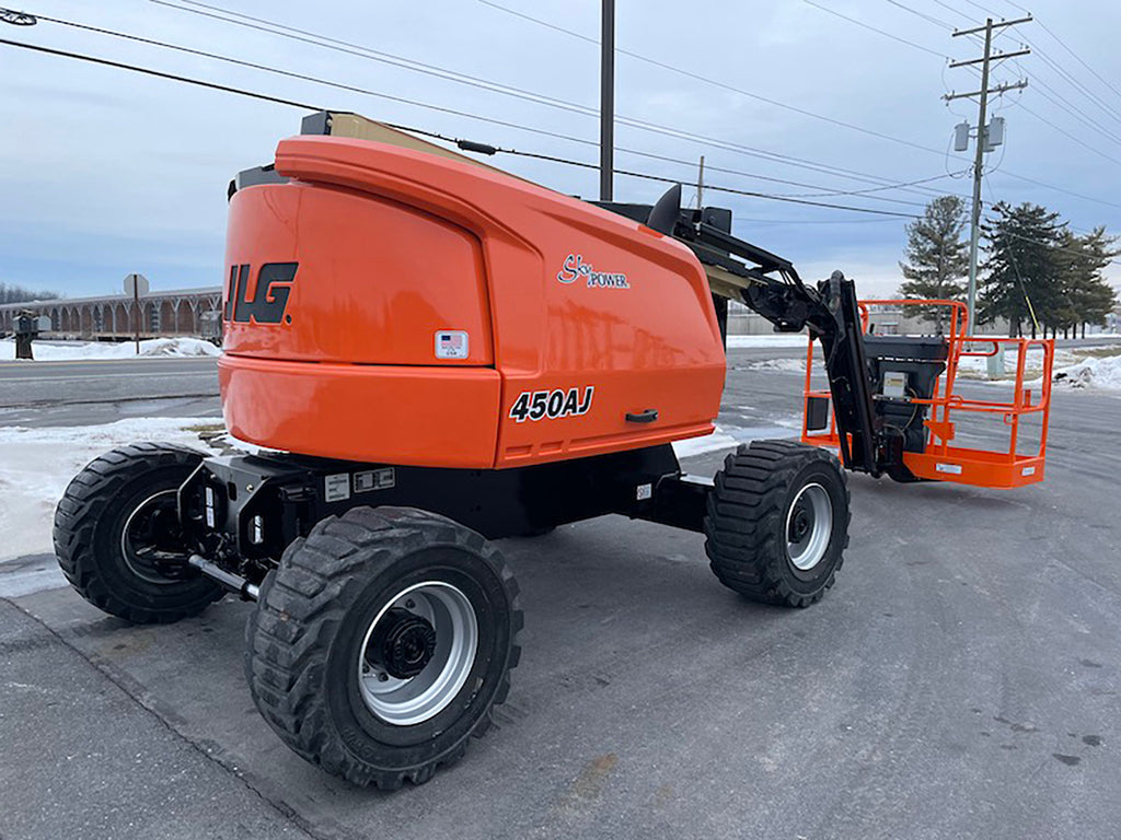 2015 JLG 450AJ ARTICULATING BOOM LIFT AERIAL LIFT WITH JIB ARM 45' REA ...