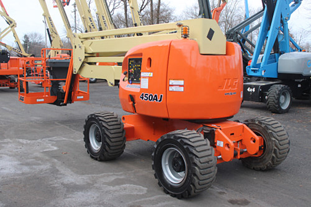 2017 JLG 450AJ ARTICULATING BOOM LIFT AERIAL LIFT WITH JIB ARM 45 ...