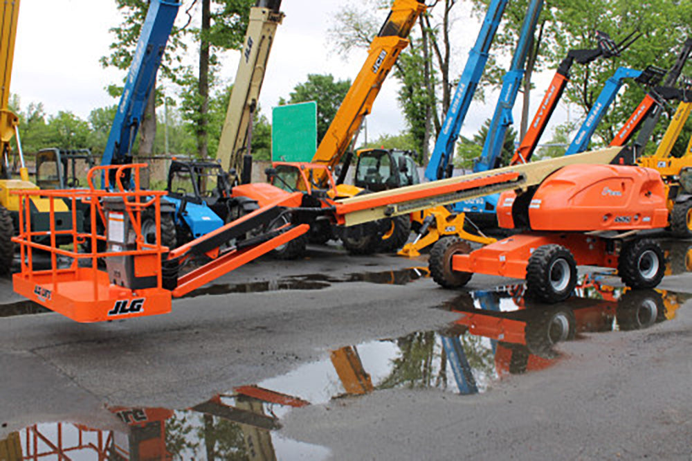 2014 JLG 460SJ TELESCOPIC STRAIGHT BOOM LIFT AERIAL LIFT WITH JIB ARM ...