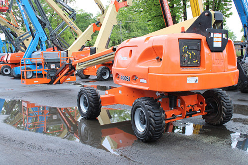 2014 JLG 460SJ TELESCOPIC STRAIGHT BOOM LIFT AERIAL LIFT WITH JIB ARM ...
