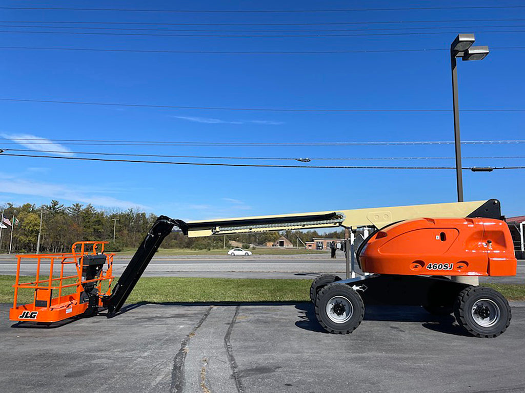 2013 JLG 460SJ TELESCOPIC STRAIGHT BOOM LIFT AERIAL LIFT WITH JIB ARM ...