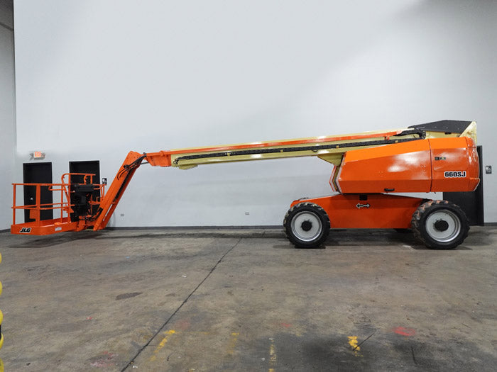 2013 JLG 660SJ TELESCOPIC BOOM LIFT AERIAL LIFT WITH JIB ARM 66' REACH ...