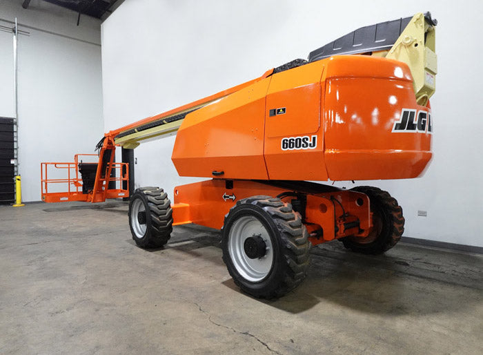 2013 JLG 660SJ TELESCOPIC BOOM LIFT AERIAL LIFT WITH JIB ARM 66' REACH ...