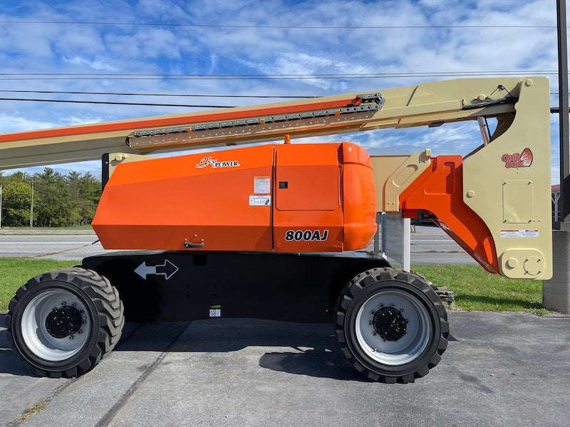 2014 JLG 800AJ TELESCOPIC ARTICULATING BOOM LIFT AERIAL LIFT WITH JIB ...