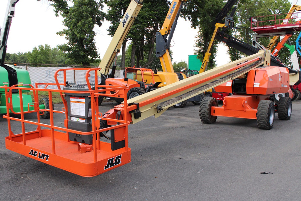 2014 JLG 800S TELESCOPIC STRAIGHT BOOM LIFT AERIAL LIFT 80' REACH DIES ...