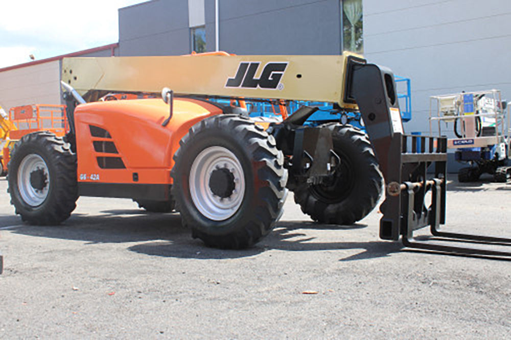 2015 JLG G6-42A 6000 LB DIESEL TELESCOPIC FORKLIFT TELEHANDLER PNEUMAT ...