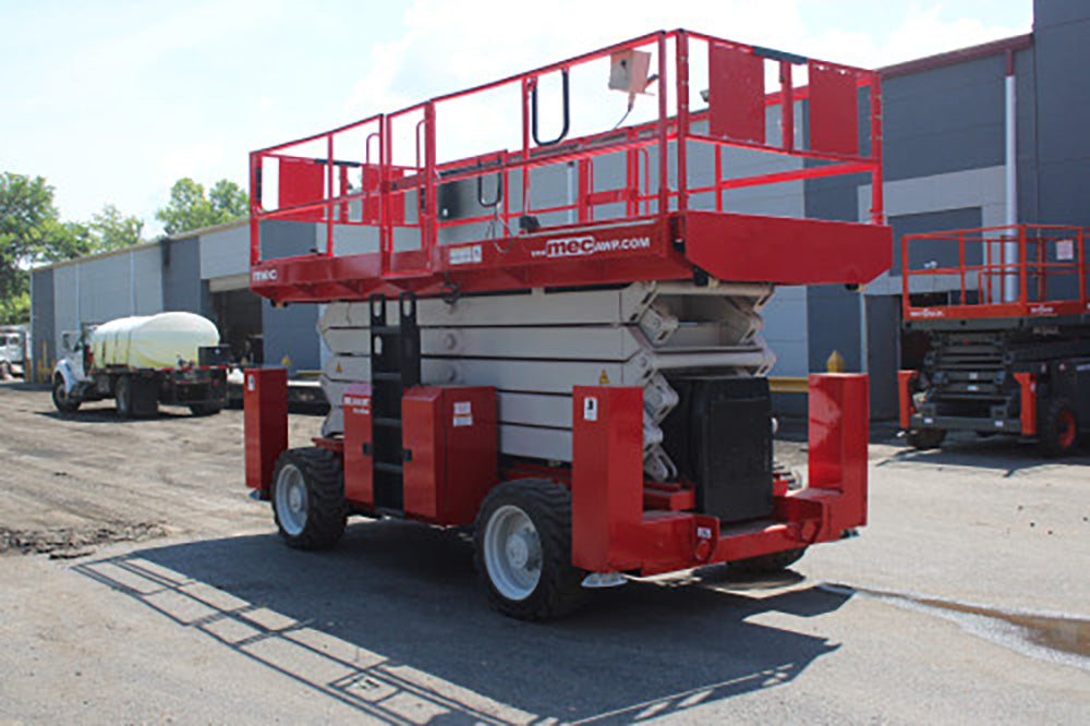 2016 MEC 6092RT 60' REACH SCISSOR LIFT DIESEL 4WD OUTRIGGERS 884 HOURS ...