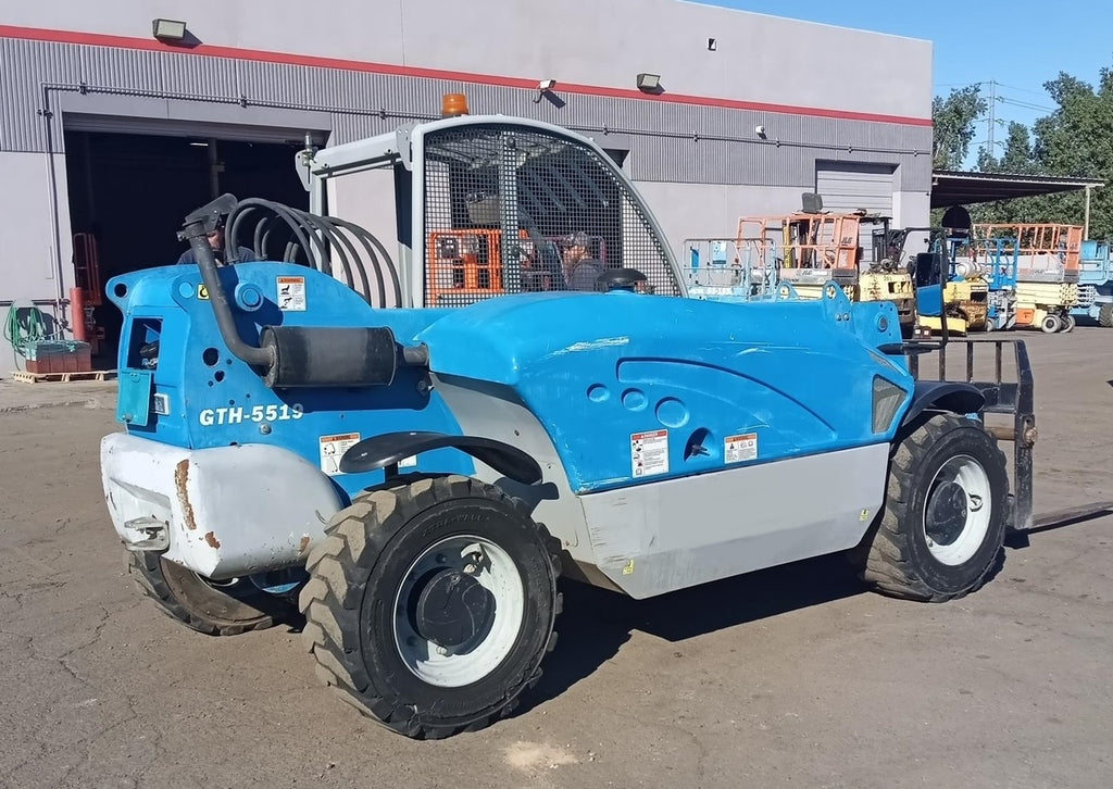 2013 GENIE GTH5519 5500 LB DIESEL TELESCOPIC FORKLIFT TELEHANDLER ...