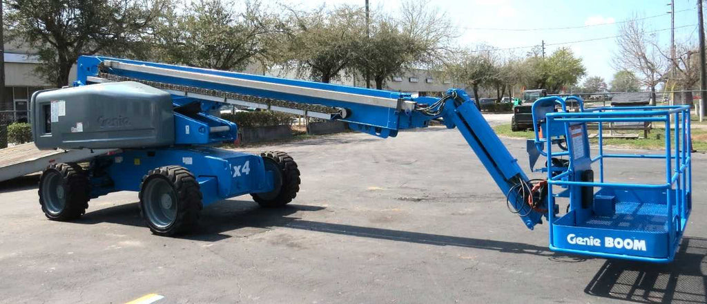 2013 GENIE S65 TELESCOPIC STRAIGHT BOOM LIFT AERIAL LIFT WITH JIB ARM ...