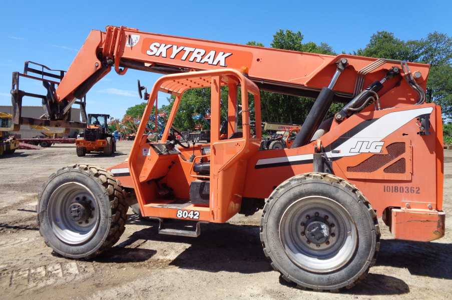2013 JLG SKYTRAK 8042 8000 LB DIESEL TELESCOPIC FORKLIFT TELEHANDLER ...