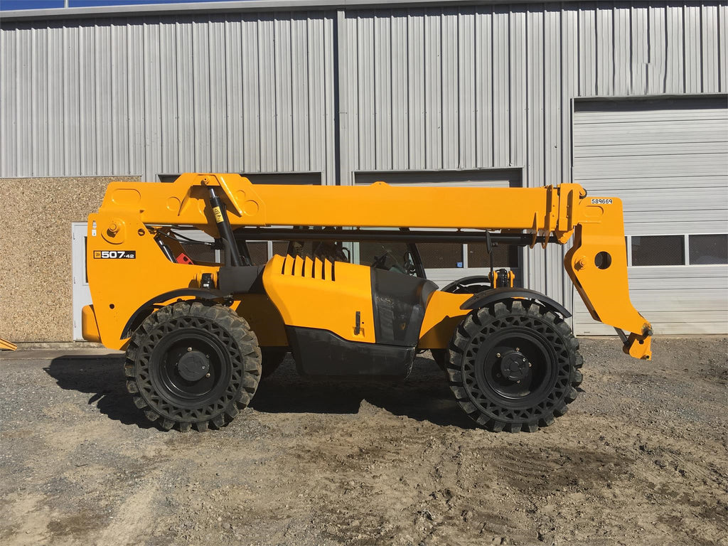 2014 JCB 507-42 7000 LB DIESEL TELESCOPIC FORKLIFT TELEHANDLER ...