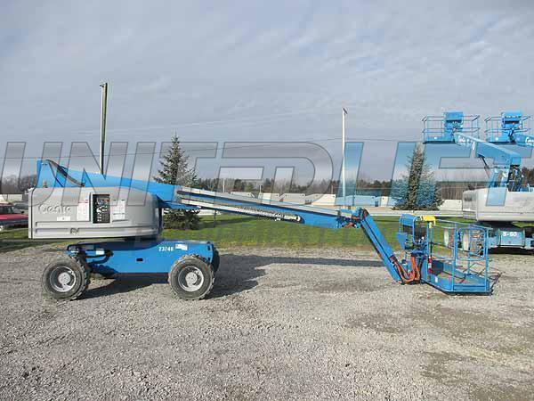 2017 GENIE S45 TELESCOPIC BOOM LIFT AERIAL LIFT 45' REACH DIESEL 4WD 8 ...