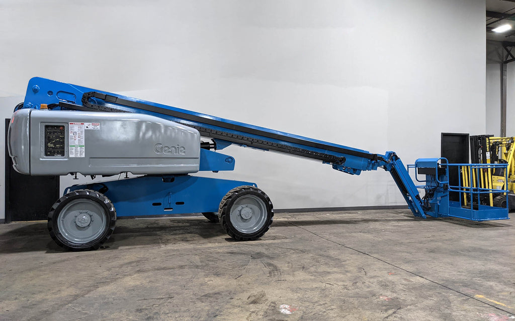 2010 GENIE S65 TELESCOPIC STRAIGHT BOOM LIFT AERIAL LIFT WITH JIB ARM ...
