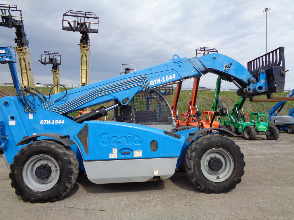2014 GENIE GTH1544 15000 LB DIESEL TELESCOPIC FORKLIFT TELEHANDLER ...