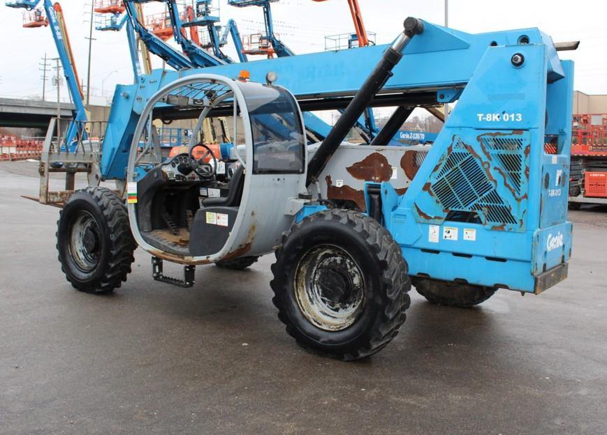 2011 GENIE GTH844 8000 LB DIESEL TELESCOPIC FORKLIFT TELEHANDLER ...