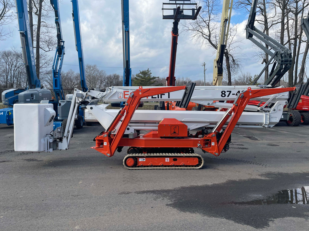 2021 EASY LIFT 87-48AJ CRAWLER BOOM LIFT ARTICULATING WITH JIB ARM LIF ...