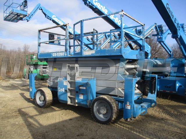 2011 GENIE GS5390RT SCISSOR LIFT 53' REACH DUAL FUEL ROUGH TERRAIN 4WD ...