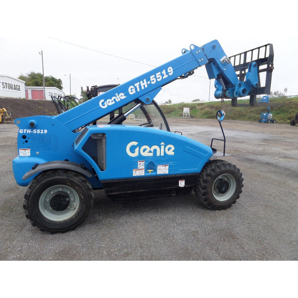 2015 GENIE GTH5519 5500 LB DIESEL TELESCOPIC FORKLIFT TELEHANDLER ...