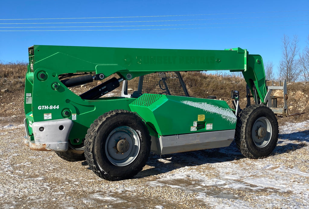2014 GENIE GTH844 8000 LB DIESEL TELESCOPIC FORKLIFT TELEHANDLER ...