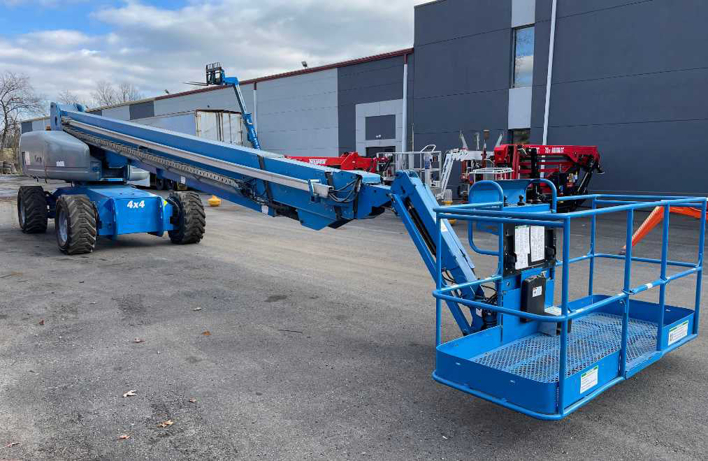 2011 GENIE S125 TELESCOPIC STRAIGHT BOOM LIFT AERIAL LIFT WITH JIB ARM ...
