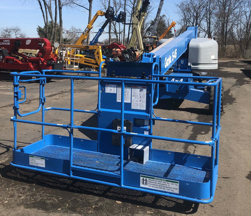 2006 GENIE S45 TELESCOPIC STRAIGHT BOOM LIFT AERIAL LIFT WITH JIB ARM ...