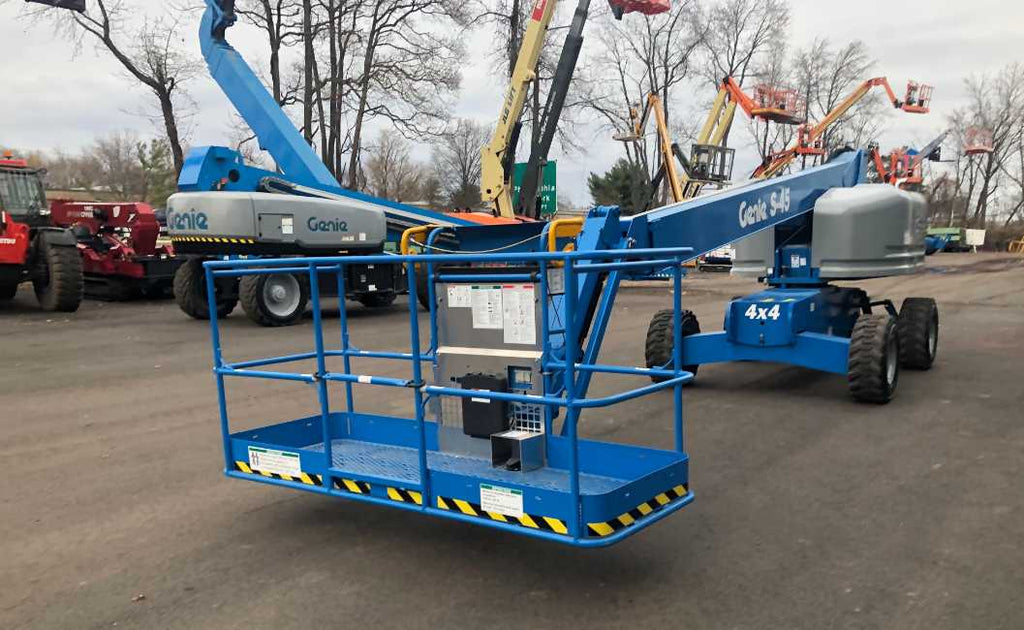 2018 GENIE S45 TELESCOPIC STRAIGHT BOOM LIFT AERIAL LIFT WITH JIB 45 ...