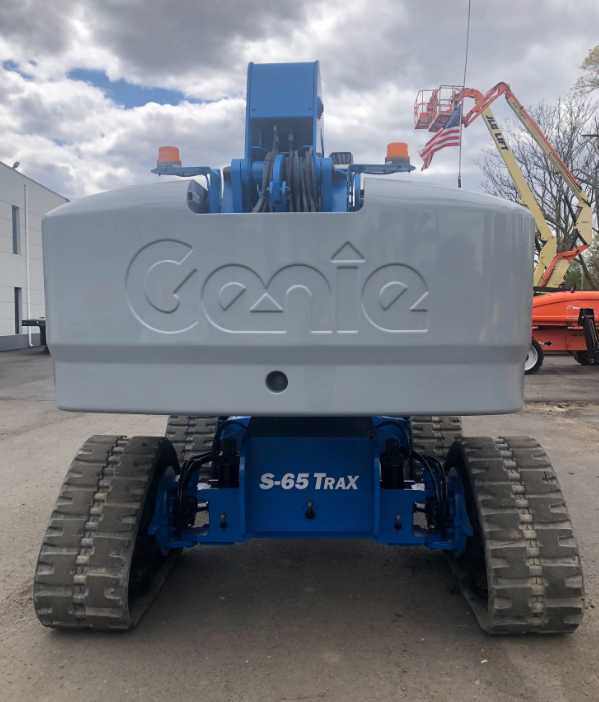 2015 GENIE S65 TRAX TELESCOPIC STRAIGHT BOOM LIFT AERIAL LIFT WITH JIB ...
