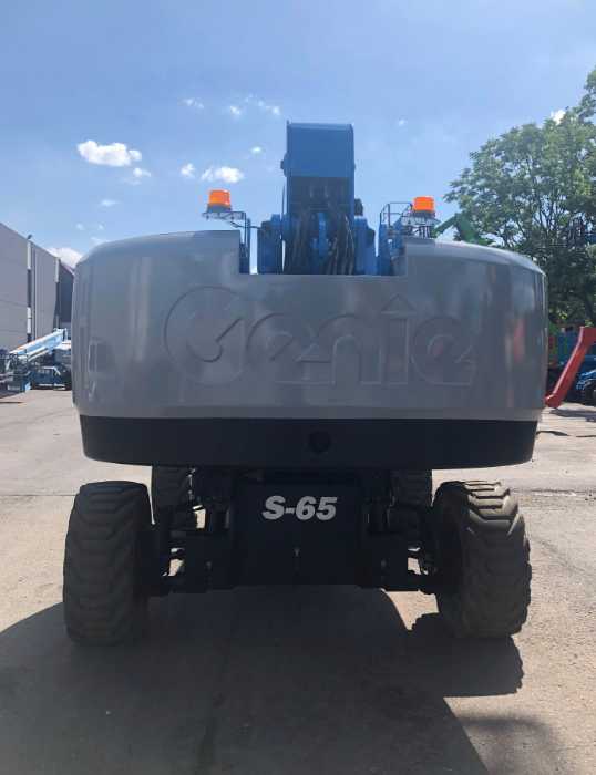 2016 GENIE S65 TELESCOPIC BOOM LIFT AERIAL LIFT 65' REACH DIESEL 4WD 2 ...