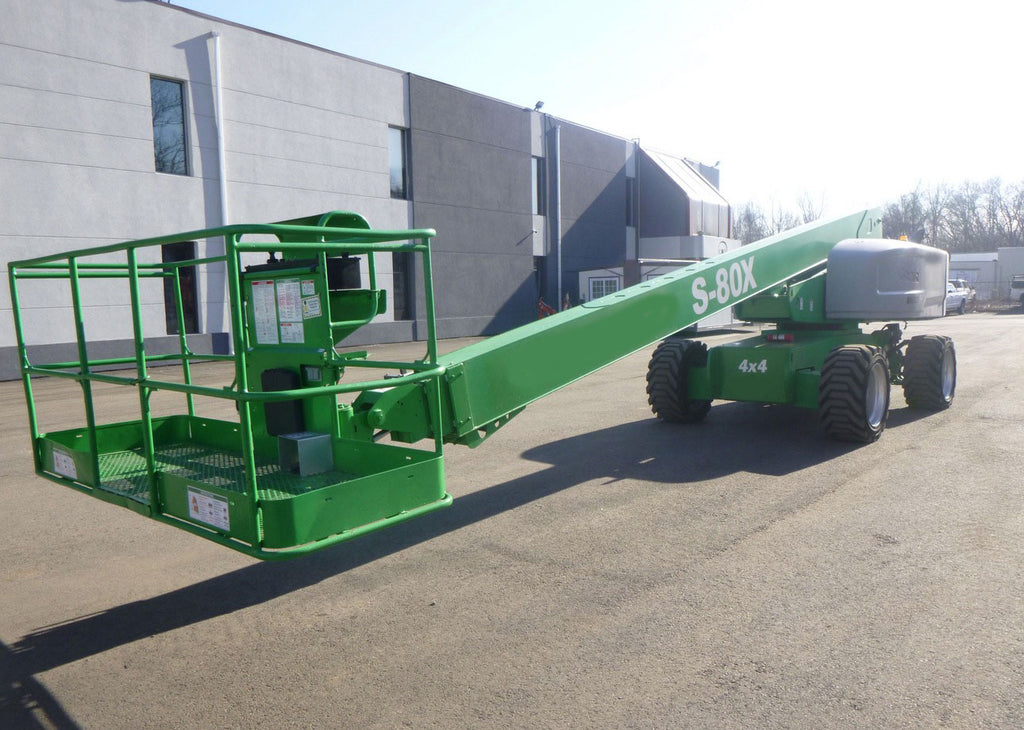 2014 GENIE S80X TELESCOPIC STRAIGHT BOOM LIFT AERIAL LIFT 80' REACH ...