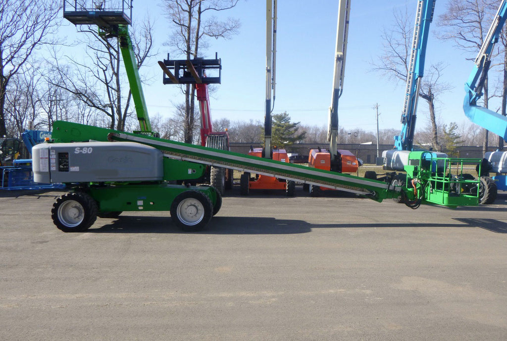 2014 GENIE S80X TELESCOPIC STRAIGHT BOOM LIFT AERIAL LIFT 80' REACH ...