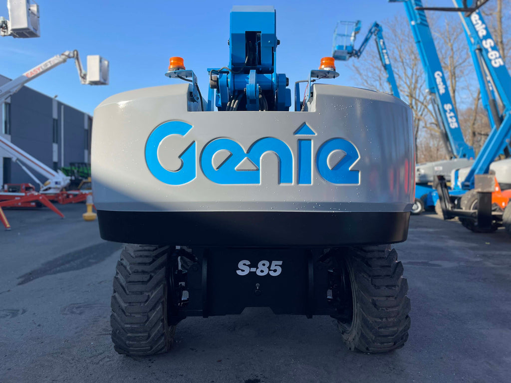 2019 GENIE S85XC TELESCOPIC STRAIGHT BOOM LIFT AERIAL LIFT WITH JIB ARM ...